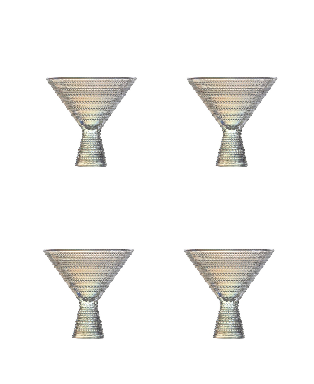 Schott Zwiesel Fortessa Jupiter Iridescent Martini Glass  Set of 4