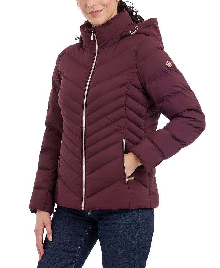 Michael Kors Women's Hooded Packable Down Puffer Coat, Created for Macy's - Macy's