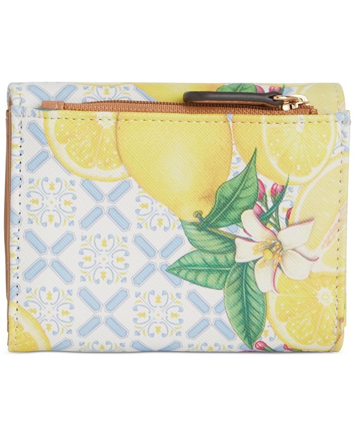 Giani Bernini Lemon Print Mini Trifold Wallet, Created for Macy's - Macy's