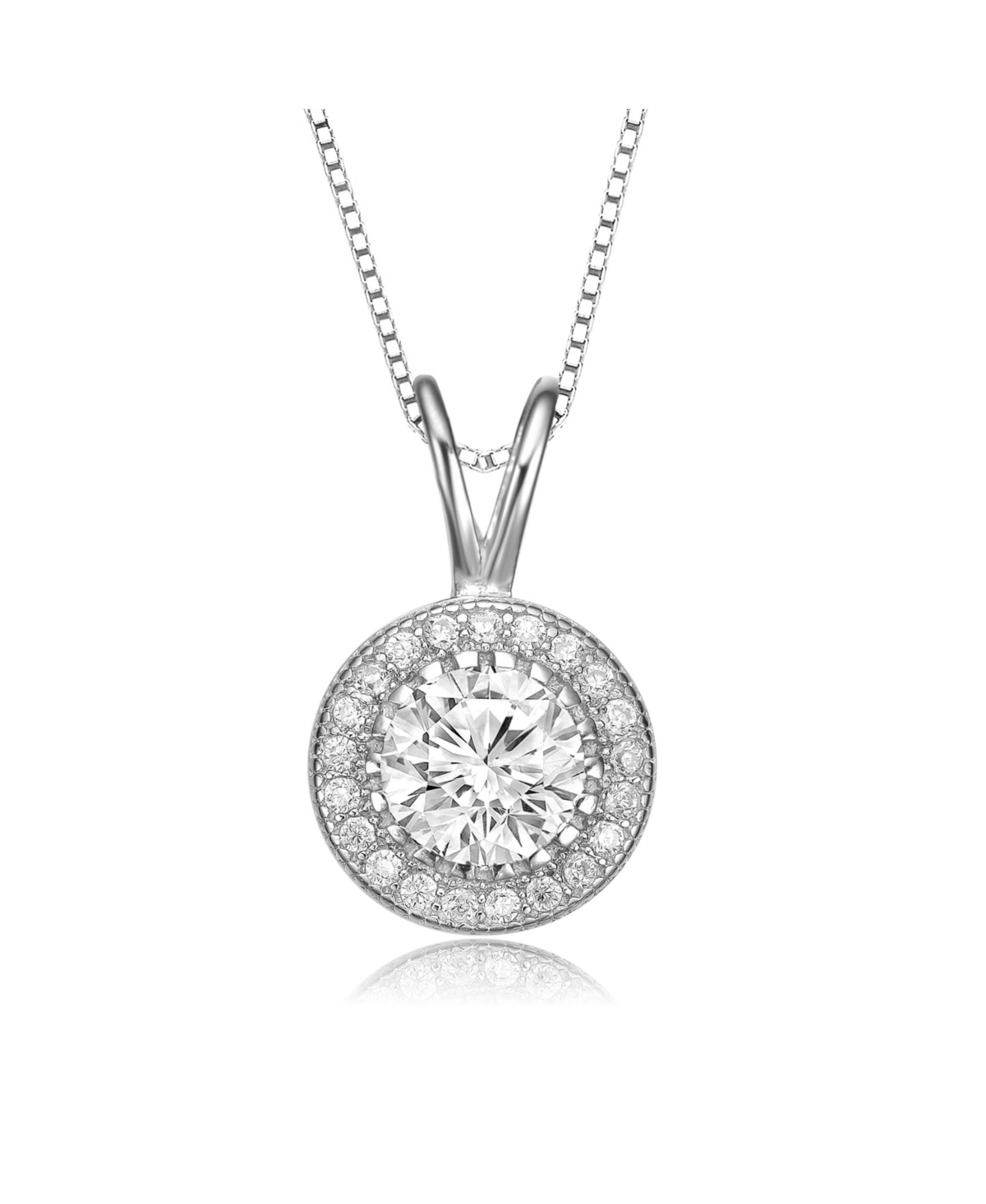 Click here for Sterling Silver Round-cut Cubic Zirconia Stud Pend... prices