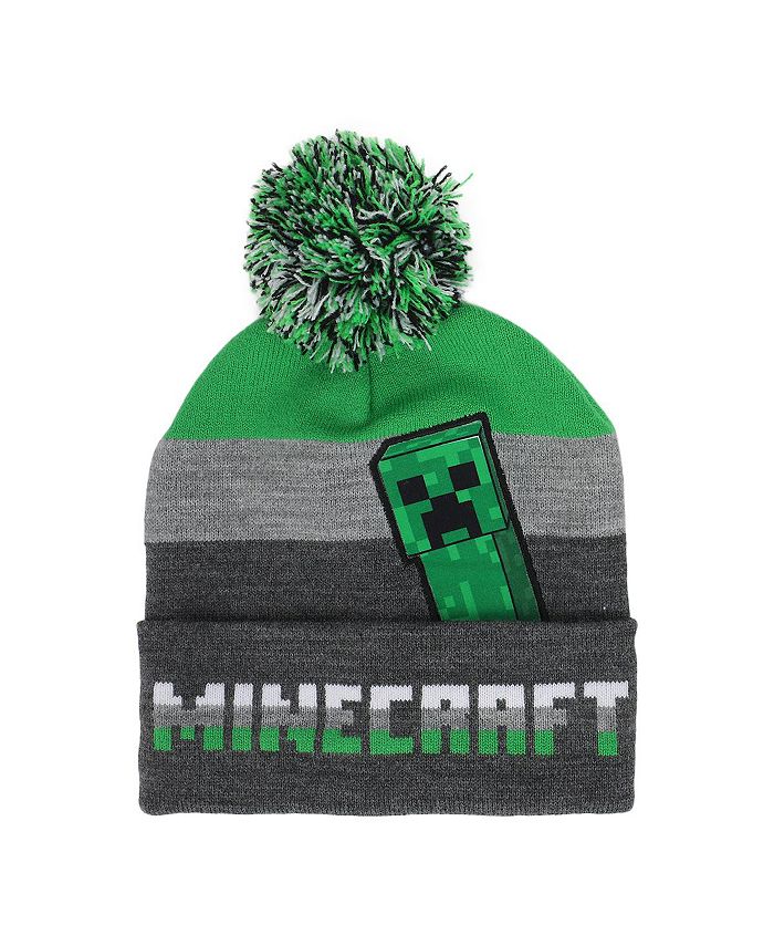 Minecraft Boys Creeper Character Youth Beanie and Gloves Set - Macy's
