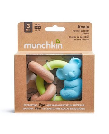 Munchkin Wildlove Koala Natural Wooden Teether Toy - Macy's
