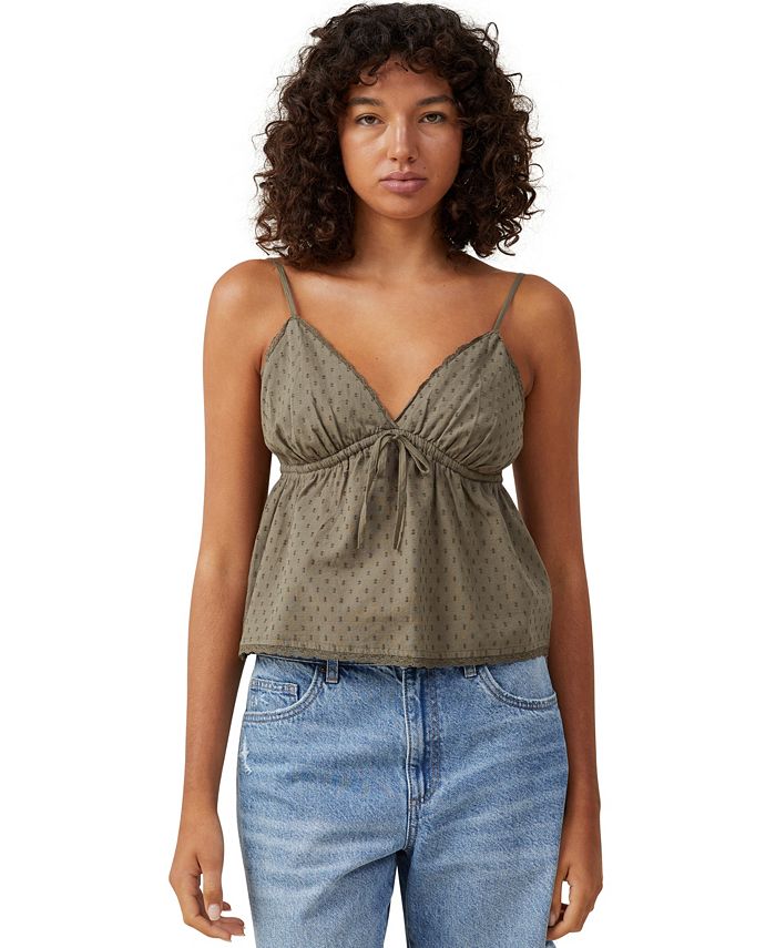 COTTON ON Women’s Cotton Lace Cami - Macy's