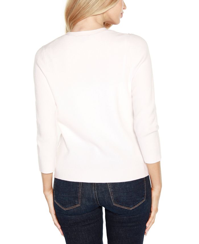 Belldini Black Label Rhinestone Embellished Open-Front Cardigan - Macy's