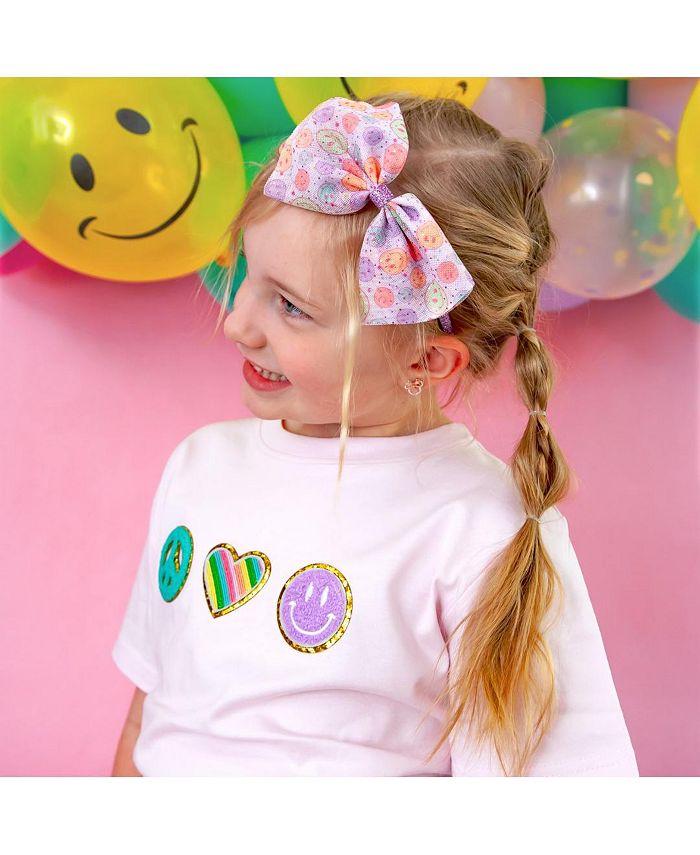 Sweet Wink Girls Smiley Face Tulle Bow Headband - Macy's