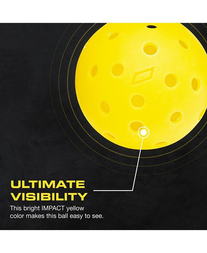 CORE Pickleball IMPACT Yellow 40 Hole Pickleball - Macy's