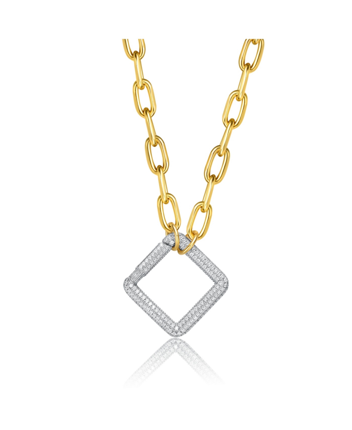 Click here for 14k Gold-plated Elegant Chain With Glitterings Tri... prices