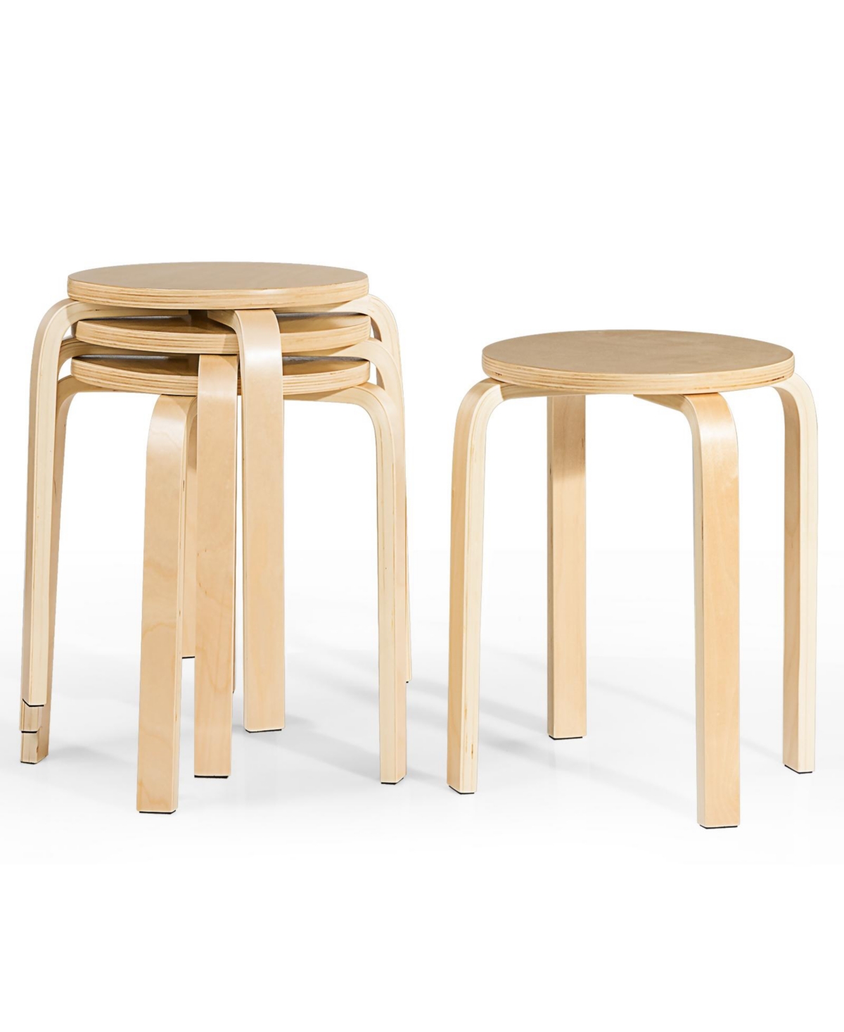 Click here for Sugift 18 Inch Stackable Bentwood Dining Chairs wi... prices
