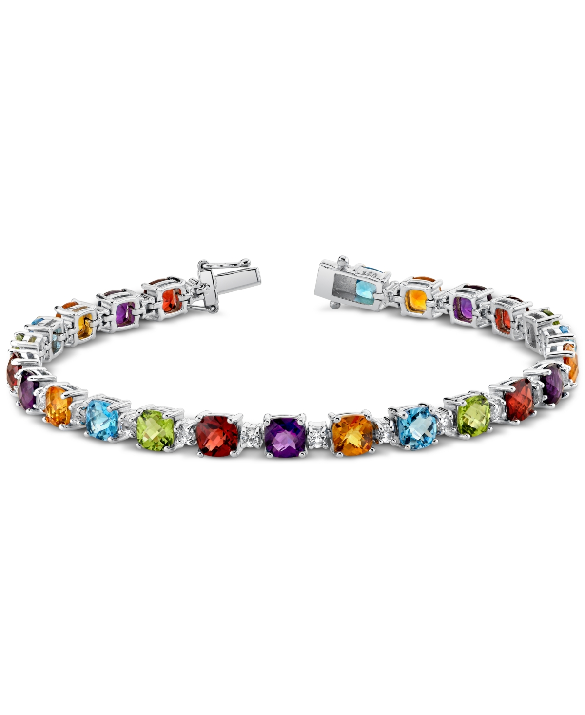 Click here for Multi-Gemstone Tennis Bracelet (18-3/4 ct. t.w.) i... prices