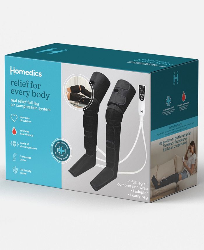 Homedics Real Relief Full Leg Air Compression System - Macy's