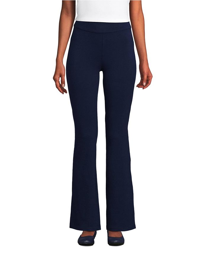 Lands' End Women's Starfish High Rise Flare Pants - Macy's
