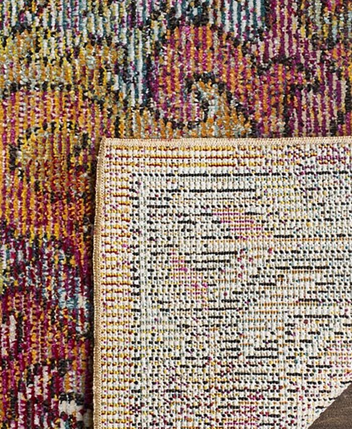 Safavieh Crystal CRS502 Orange and Light Blue 11' x 16' Rectangle Area Rug - Macy's