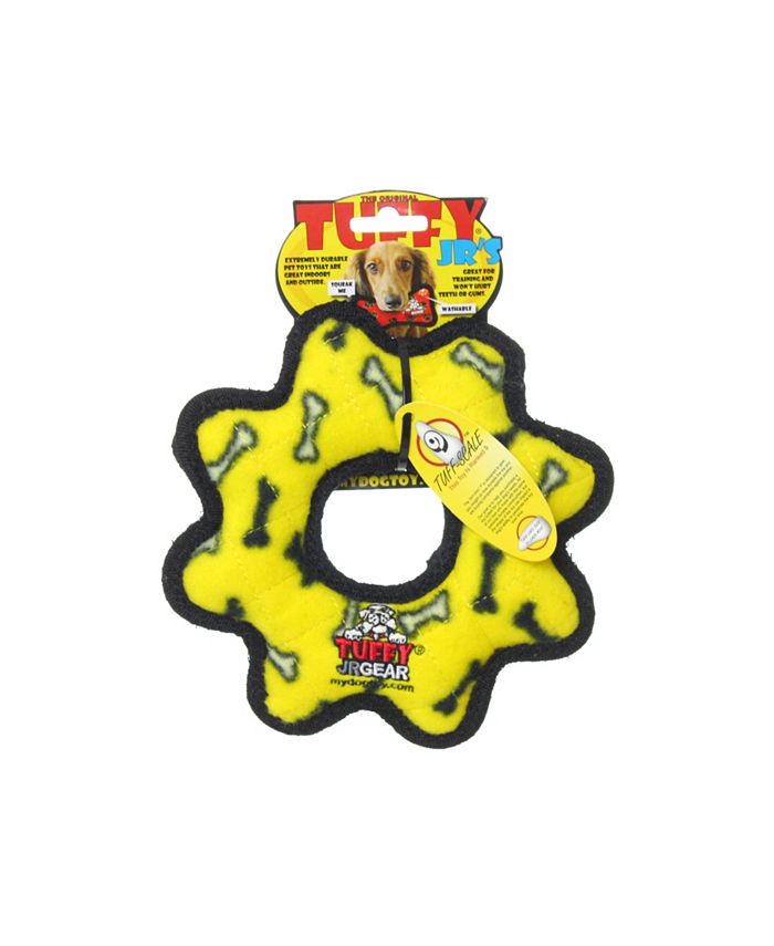 Tuffy Jr Gear Ring Yellow Bone, Dog Toy - Macy's