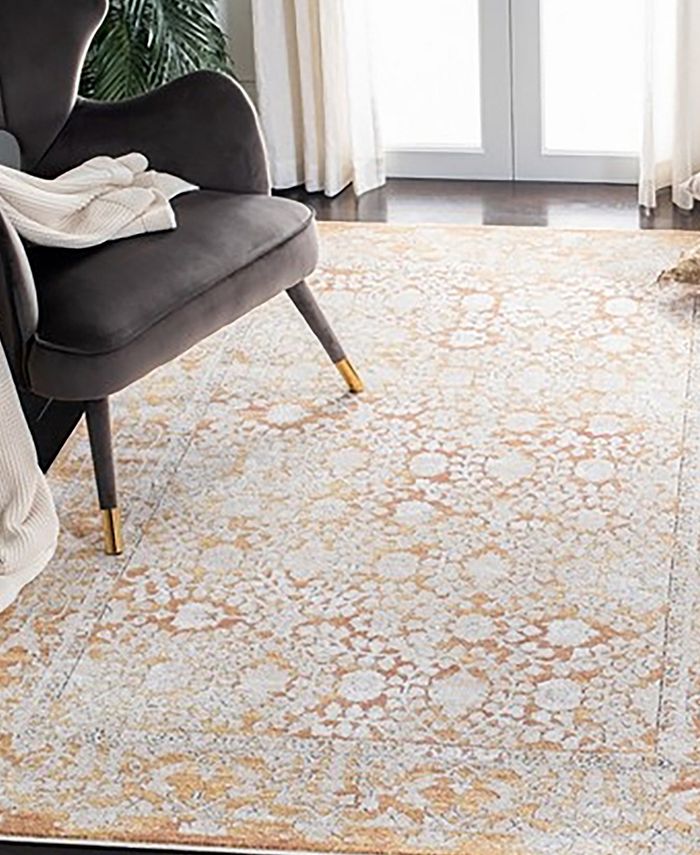 Safavieh Palermo PLM850 Gold and Beige 5'1" x 7'6" Area Rug - Macy's