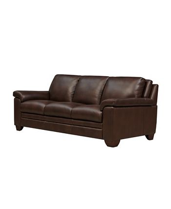 Hydeline Magnum 84" Top Grain Leather Sofa - Macy's