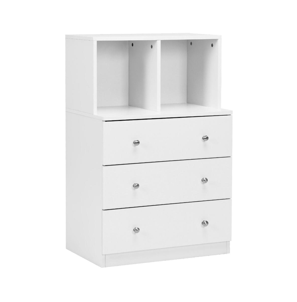 Click here for Slickblue 3 Drawer Dresser with Cubbies Storage Ch... prices