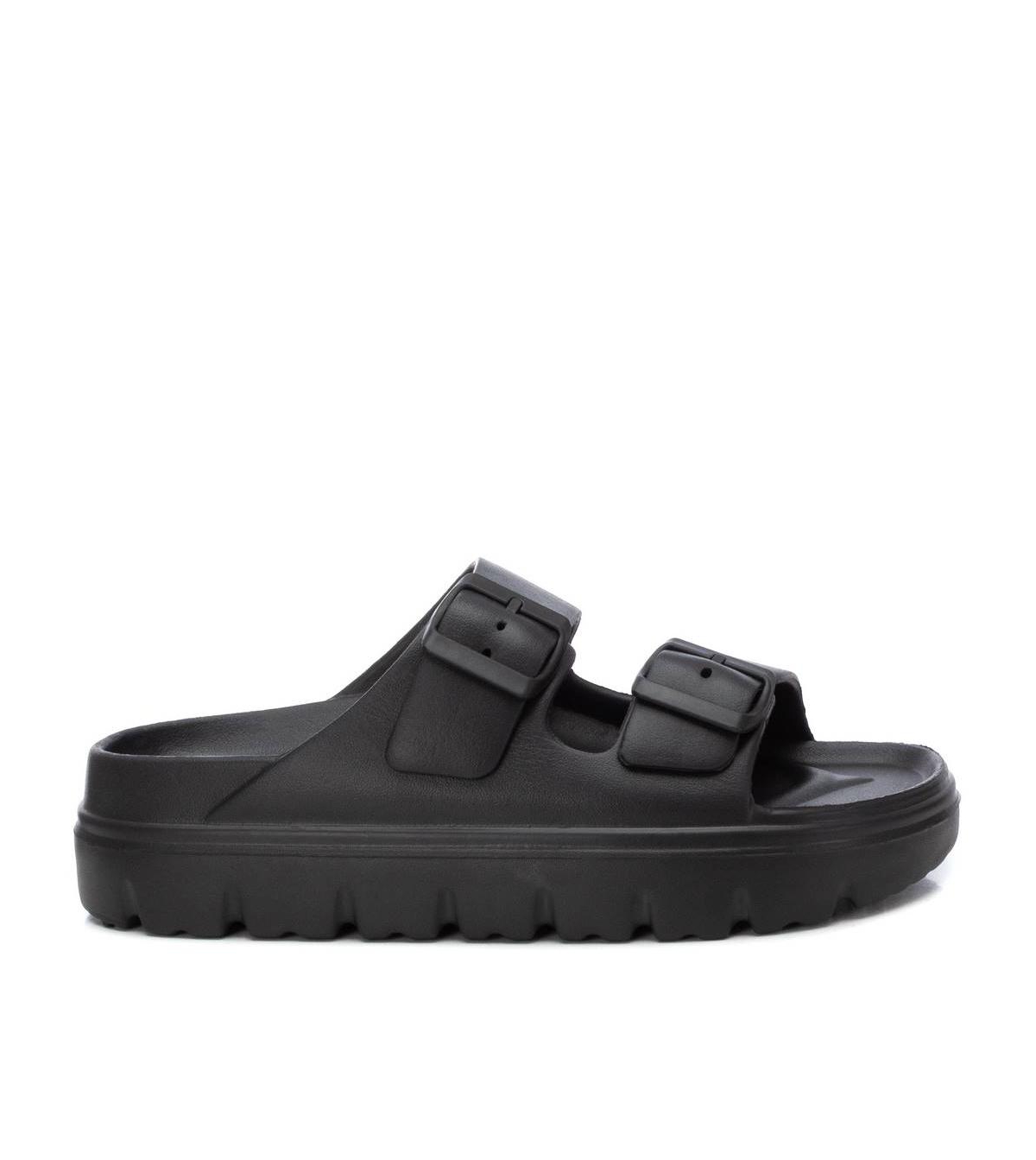 Click here for Womens Rubber Flat Sandals By Xti - Black prices