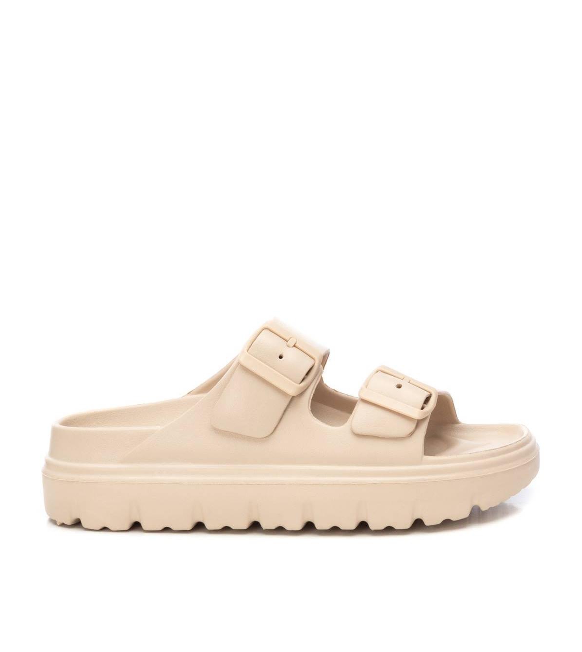 Click here for Womens Rubber Flat Sandals By Xti - Beige prices