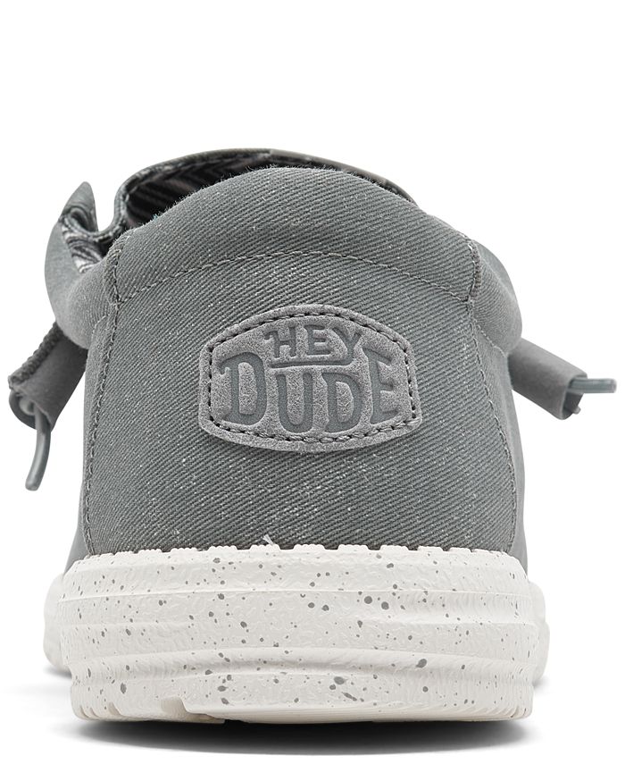 Hey Dude Men's Wally Canvas Casual Moccasin Sneakers from Finish Line ...