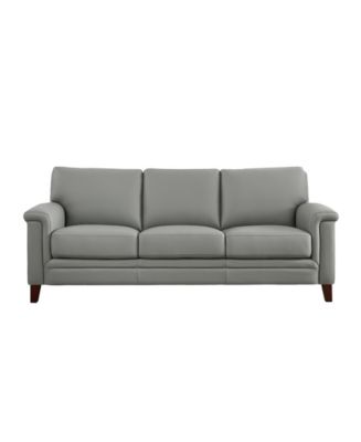 Westcott 84" Top Grain Leather Sofa - Macy's