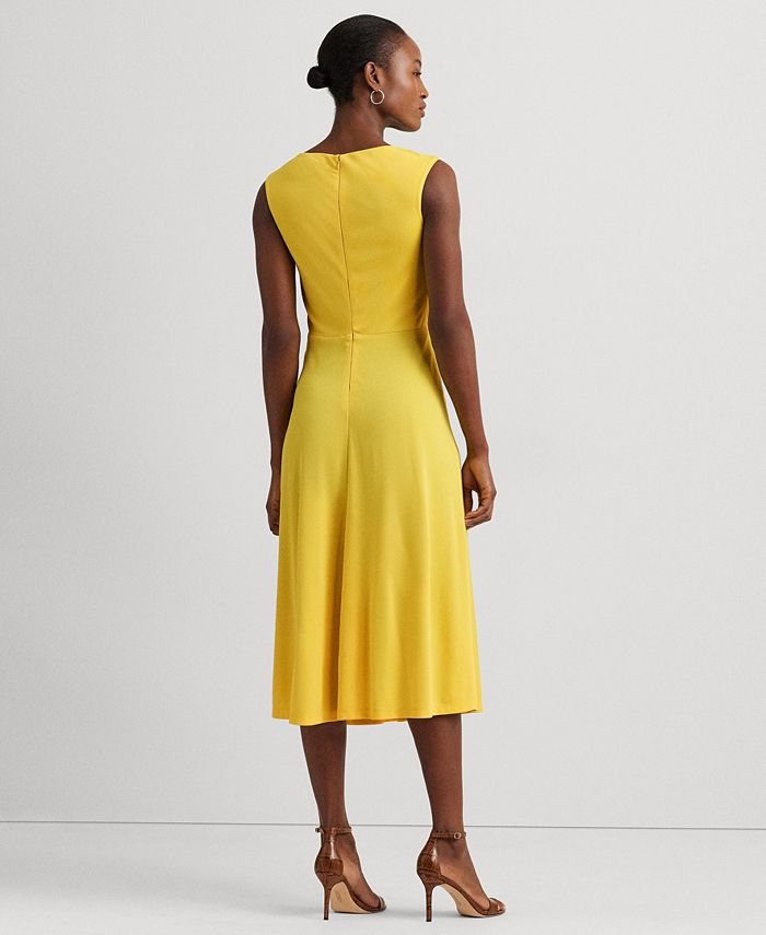 Lauren Ralph Lauren Women's Twist-Front Jersey Dress - Macy's