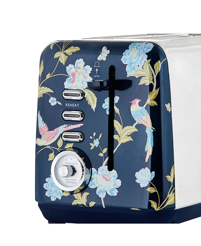 Laura Ashley Elveden Navy 2-Slice Toaster - Macy's