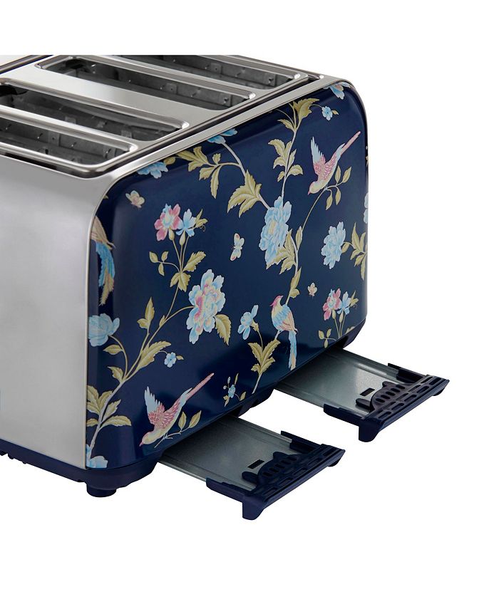 Laura Ashley Elveden Navy 4-Slice Toaster - Macy's