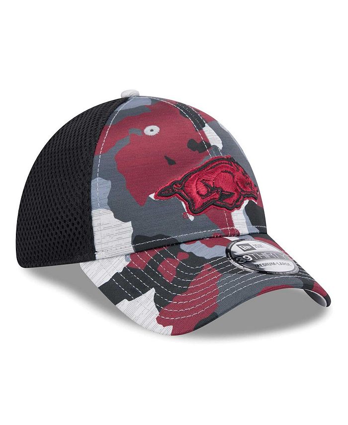 New Era Men's Camo/Black Arkansas Razorbacks Active 39Thirty Flex Hat ...