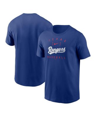 Nike Men's Royal Texas Rangers Home Team Athletic Arch T-Shirt - Macy's