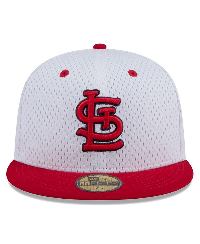 New Era Men's White St. Louis Cardinals Throwback Mesh 59Fifty Fitted ...