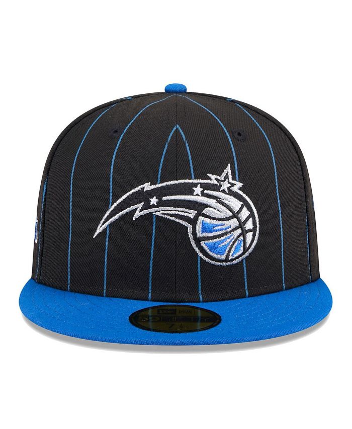 New Era Men's Black/Blue Orlando Magic Pinstripe Two-Tone 59Fifty ...