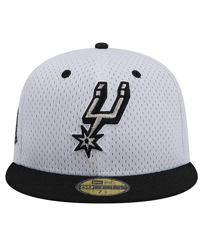 New Era Men's White/Black San Antonio Spurs Throwback 2Tone 59fifty ...