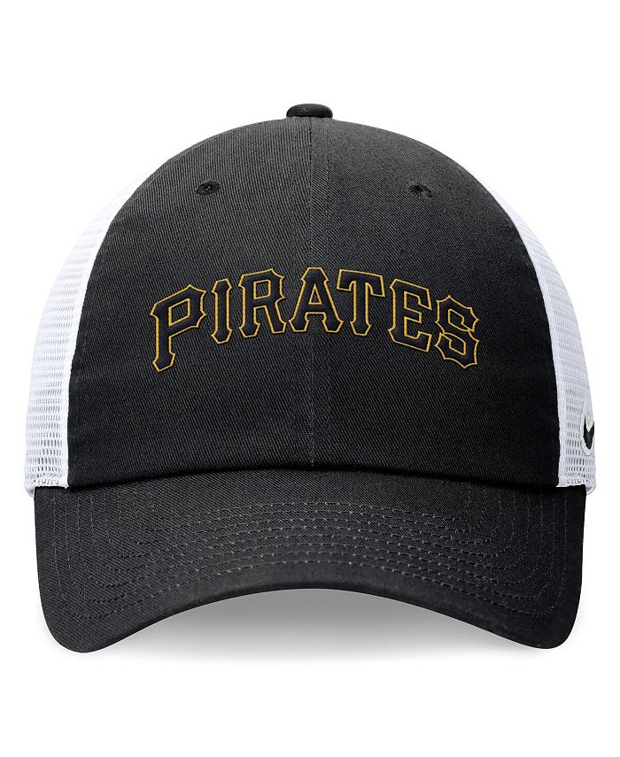 Nike Men's Black Pittsburgh Pirates Evergreen Wordmark Trucker ...