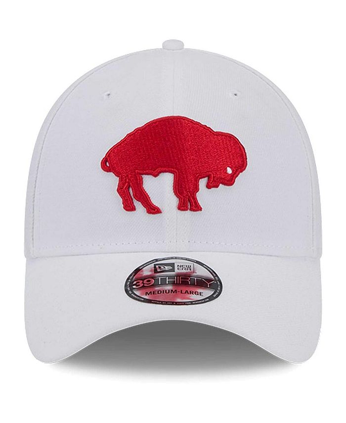 New Era Men's White Buffalo Bills Throwback 39Thirty Flex Hat - Macy's