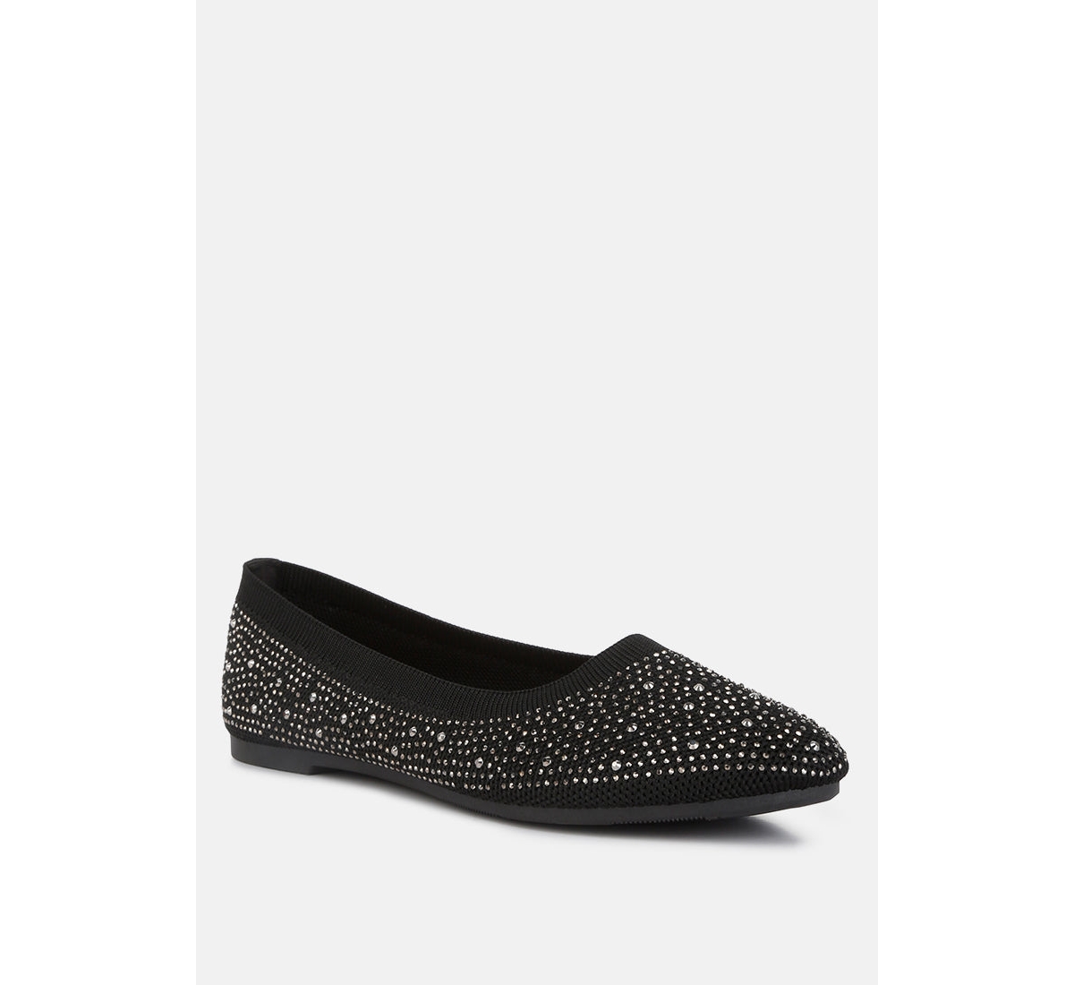 Click here for Splash rhinestones embellished ballet flats - Blac... prices