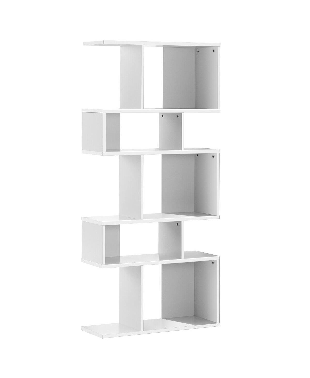 Click here for 5 Cubes Ladder Shelf Corner Bookshelf Display Rack... prices