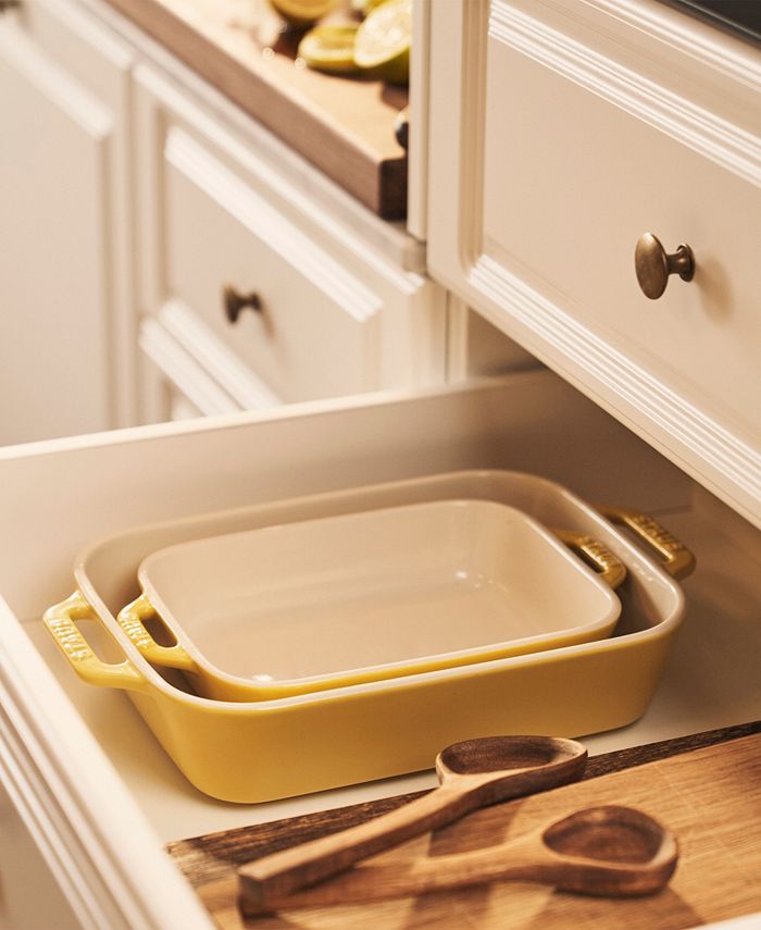 Staub Ceramic 2pc Rectangular Baking Dish Set - Macy's