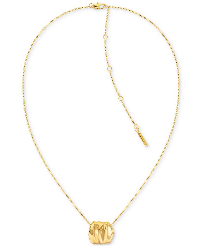 Calvin Klein Stainless Steel Structural Pendant Necklace, 20" + 2 ...