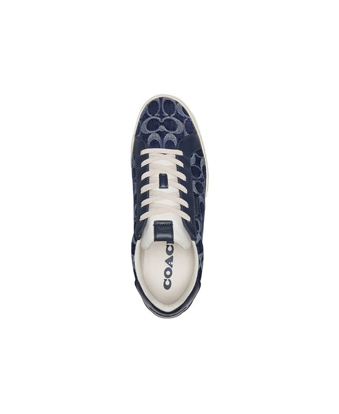 COACH Men's Lowline Signature C Denim Sneaker - Macy's