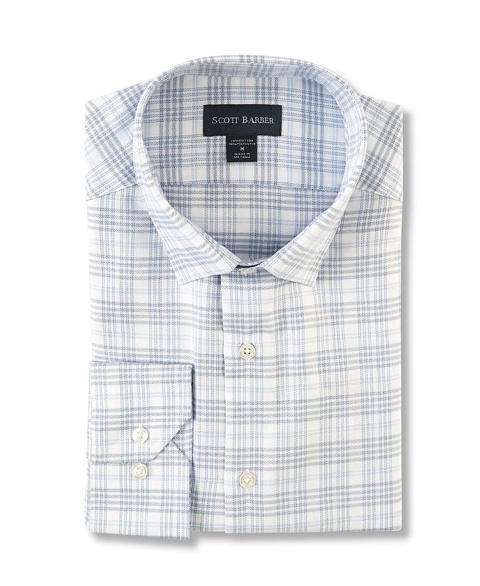 Scott Barber Men's Sky Dobby Check - Macy's