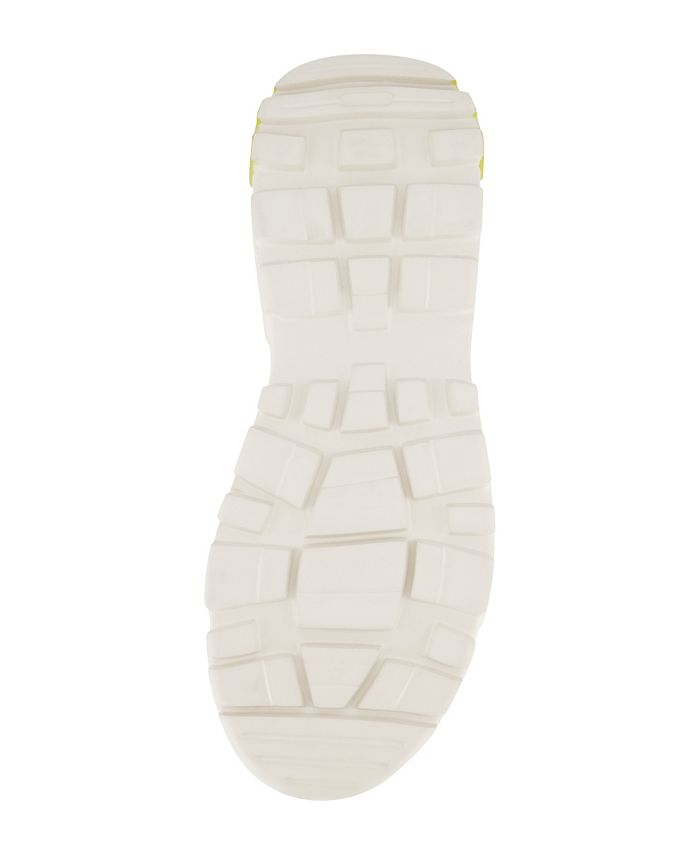 DKNY Men's Mixed Media Runner with Front Logo Strap Sneakers - Macy's