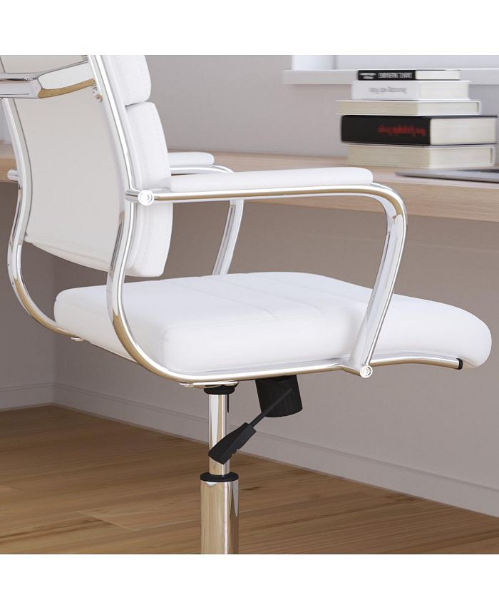 MERRICK LANE Mcentyre Ergonomic Swivel Office Chair Panel Style Mid ...