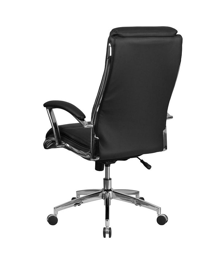 MERRICK LANE Lombard High-Back Office Chair With Padded Arms Ergonomic ...