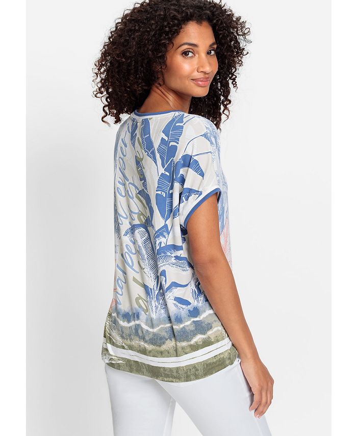 Olsen Women's Multi-Print T-Shirt - Macy's