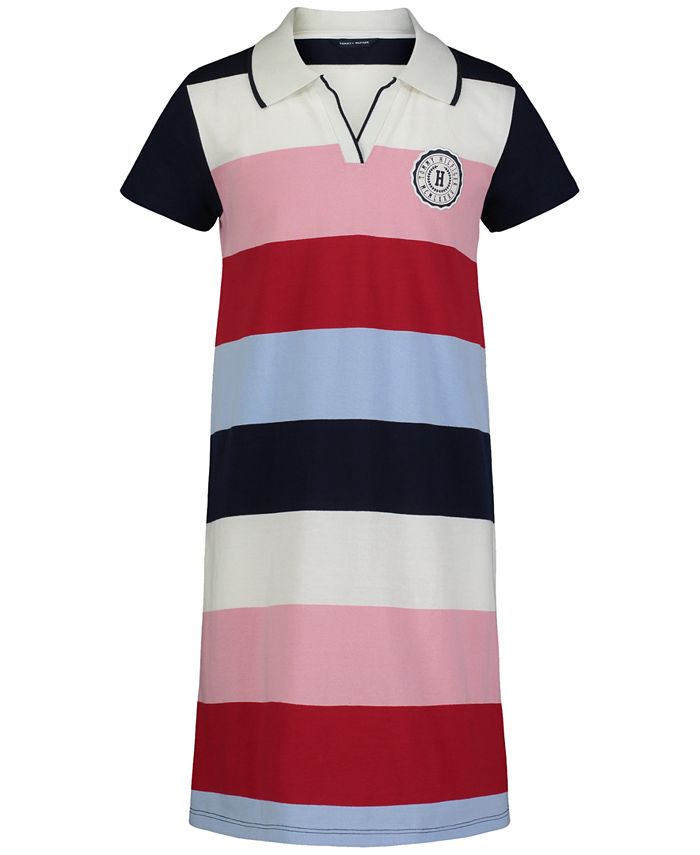 Tommy Hilfiger Little Girls Striped Rugby Dress - Macy's