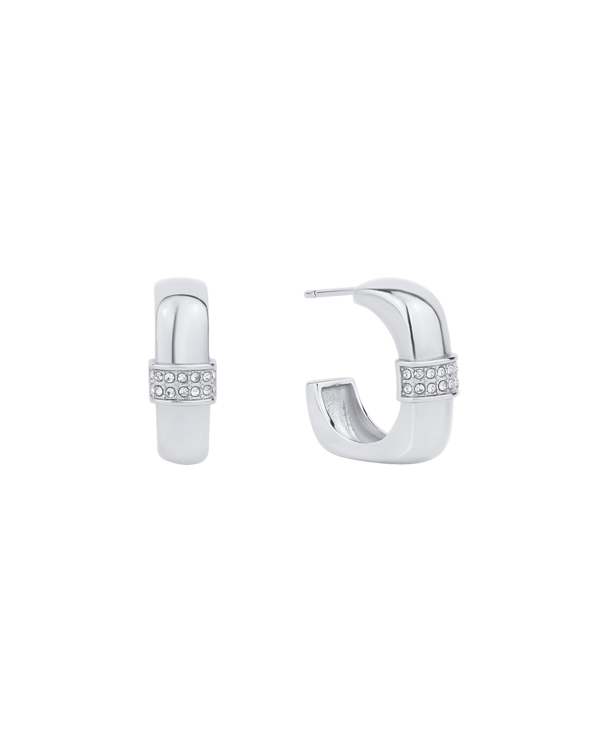 Click here for And Now This Crystal Hoop Earring - Silver prices