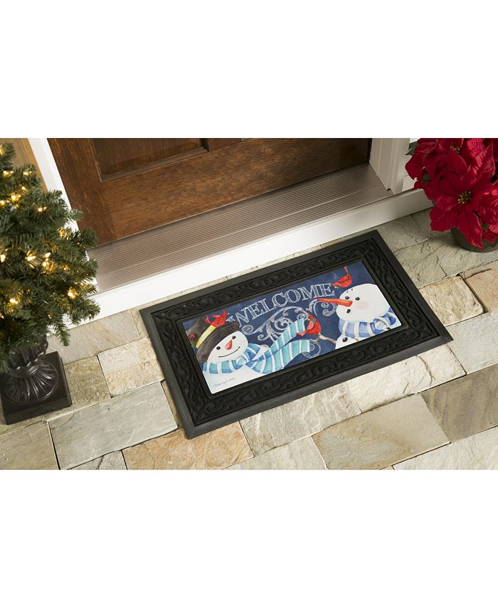 Evergreen Indoor Outdoor Doormat Bundle Set of 5 - Frame and 4 Welcome ...