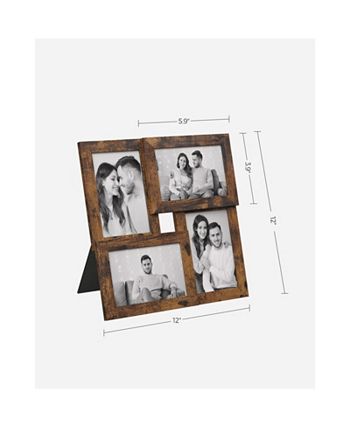 Slickblue Picture Frames For 4 Photos In 4" X 6" Collage Photo Frames ...
