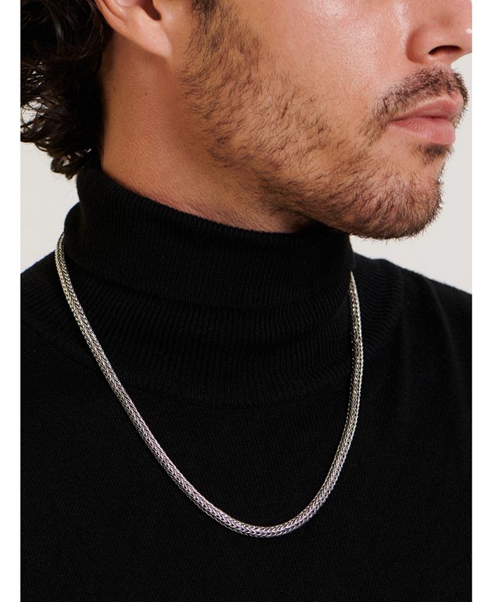 DEVATA Foxtail Round 5mm Chain Necklace in Sterling Silver - Macy's