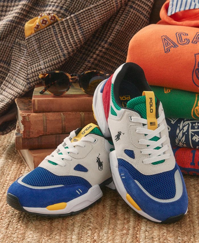 Polo Ralph Lauren Men's Jogger Color-Blocked Sneakers - Macy's